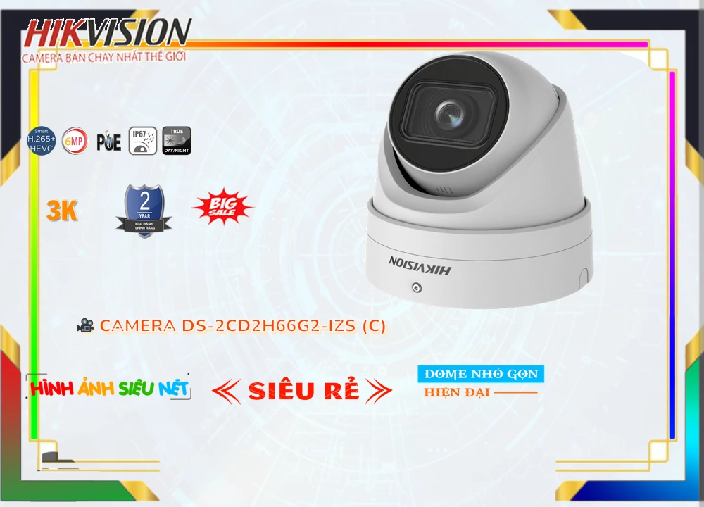 Camera Hikvision DS-2CD2H66G2-IZS(C) Camera Bình Thạnh Giá Rẻ